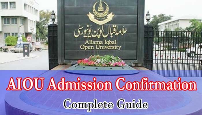 AIOU Admission Confirmation Spring Autumn 2023 Online | WebStudy